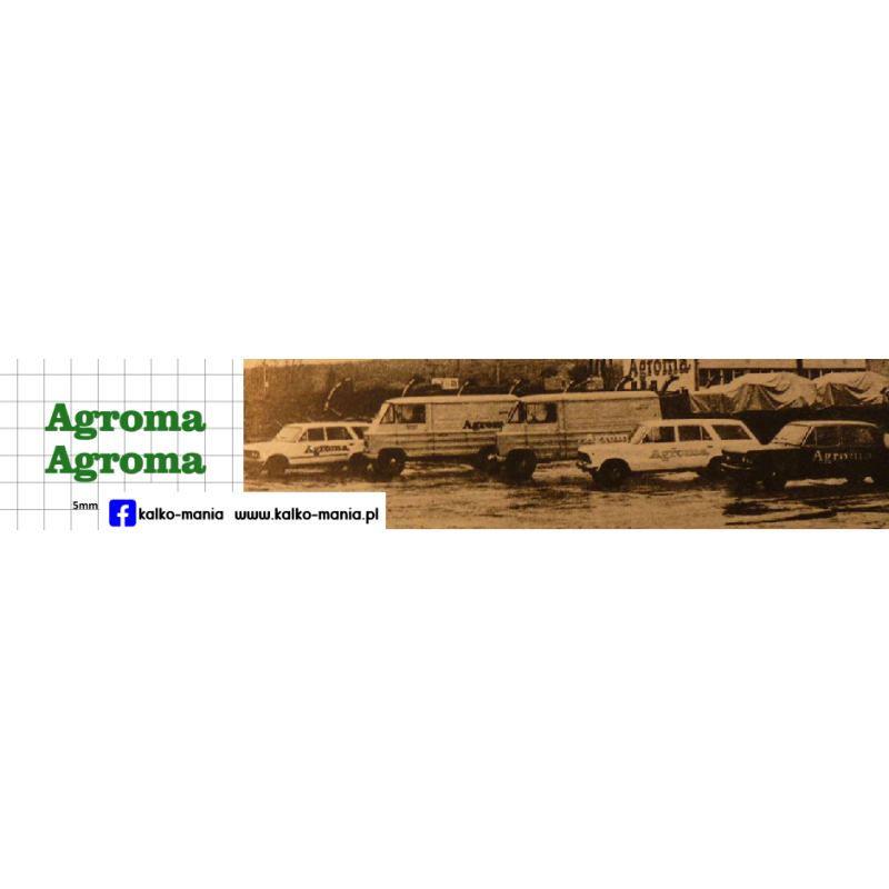 agroma logo kalkomania 1:43